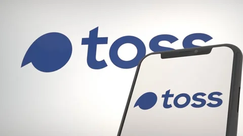 Toss app logo in mobile display screen a... | Stock Video | Pond5