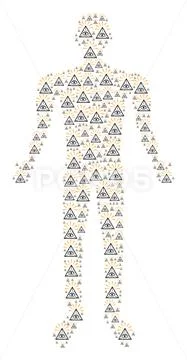 Total Control Eye Pyramid Person Figure ~ Clip Art #90488623