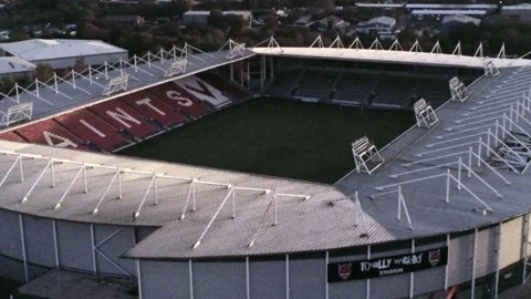 Totally Wicked Langtree park stadium aer... | Stock Video | Pond5