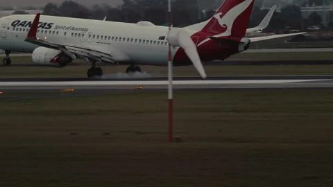 Touchdown Aircraft Stock Video Footage | Royalty Free Touchdown ...