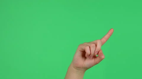 Finger Swipe Green Screen 4K Stock Video Footage | Royalty Free Finger ...