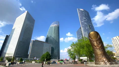 Tour Egee, Tour T1 and Tour Sequoia towe... | Stock Video | Pond5