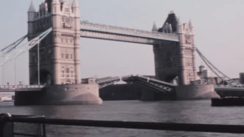 Tower Bridge Bascules Raised River Thame... | Stock Video | Pond5