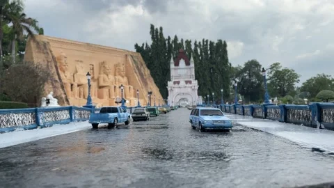 Tower Bridge Model at Mini Siam, famous ... | Stock Video | Pond5