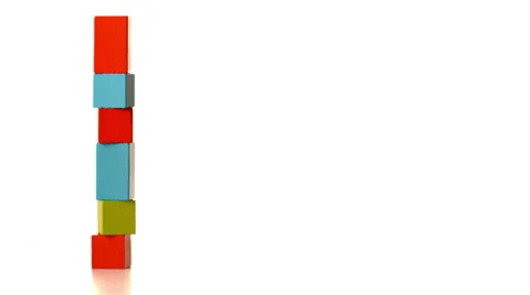 Building Blocks Falling Stock Videos – Royalty-Free HD & 4K Videos