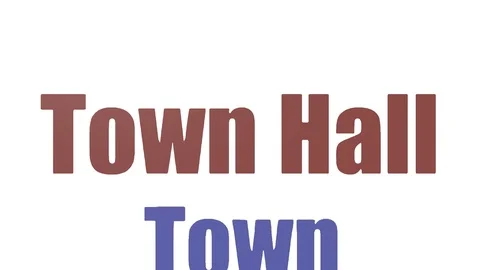Town Hall Animated Word Cloud Isolated O... | Stock Video | Pond5