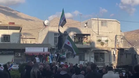 The town of Majdal Shams in the Golan He... | Stock Video | Pond5