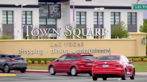 Town Square sign in Las Vegas | Stock Video | Pond5