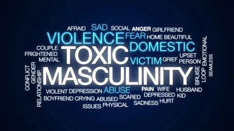 Toxic masculinity animated word cloud. K... | Stock Video | Pond5