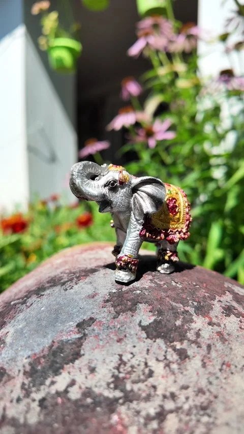 toy elephant. figurine of an indian elep... | Stock Video | Pond5
