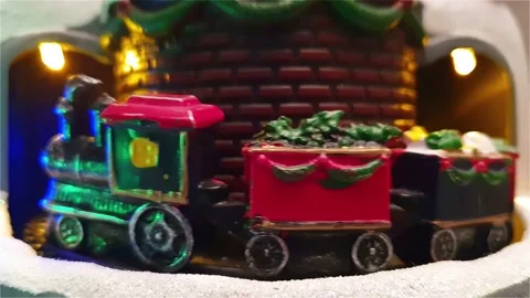 Toy Train Infinite Loop Christmas Theme ... | Stock Video | Pond5