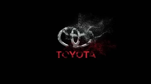 Toyota logo particles animation | Stock Video | Pond5