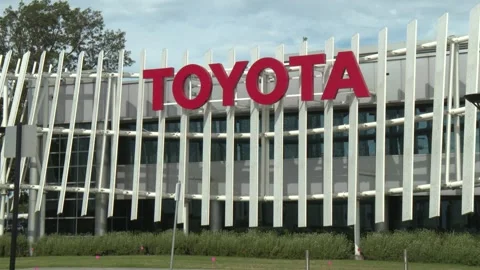Toyota Logo on Toyota Office Building | Stock Video | Pond5