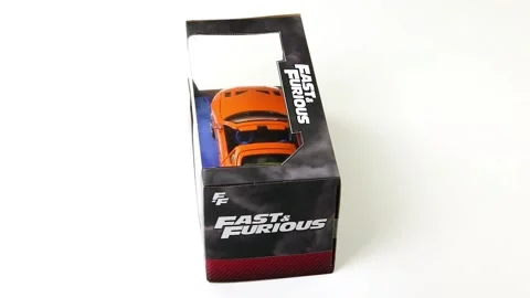 Toyota Supra box on white background tur... | Stock Video | Pond5