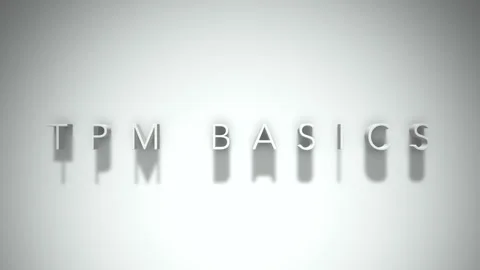 tpm basics 3D title animation with shado... | Stock Video | Pond5