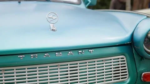 Trabant front grill and iconic badge Eas... | Stock Video | Pond5