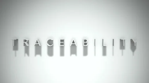 traceability 3D title animation white te... | Stock Video | Pond5