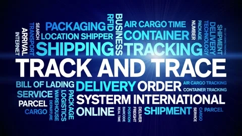 Track And Trace animated word cloud,anim... | Stock Video | Pond5