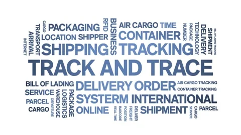 Track And Trace animated word cloud,anim... | Stock Video | Pond5