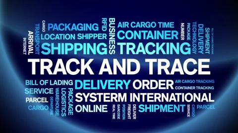 Track And Trace animated word cloud,anim... | Stock Video | Pond5