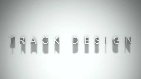 track design 3D title animation white t... | Stock Video | Pond5