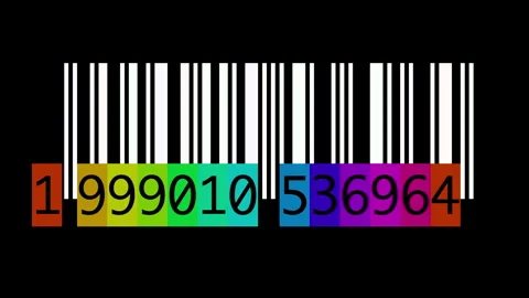 Tracking Bar Code Identification Sticker... | Stock Video | Pond5