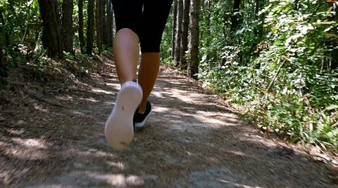 Tracking camera of woman girl running jo... | Stock Video | Pond5