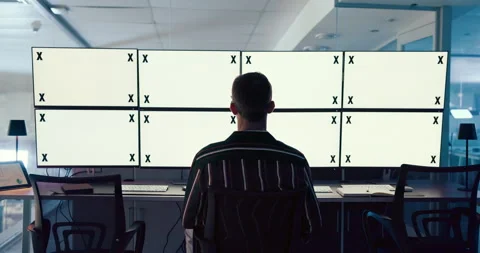 Tracking markers, mockup and back of man... | Stock Video | Pond5