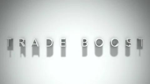 trade boost 3D title animation with shad... | Stock Video | Pond5