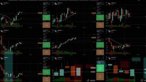 trading chart analysis animation. tradin... | Stock Video | Pond5