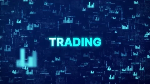 TRADING Concept over animated stock mark... | Stock Video | Pond5
