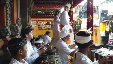 Traditional Balinese Music Performance o... | Stock Video | Pond5