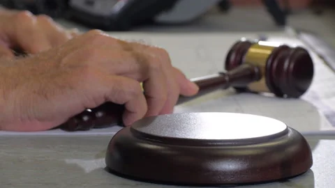 Traditional Courtroom - Judge uses and t... | Stock Video | Pond5
