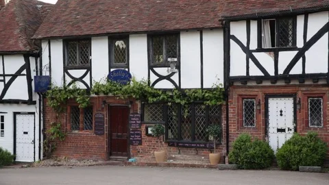 Traditional English tea rooms in a medie... | Stock Video | Pond5