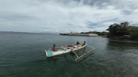 Traditional Filipino fishing on shallow ... | Stock Video | Pond5
