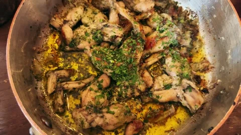 Traditional French dish fried frog legs ... | Stock Video | Pond5