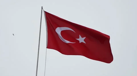 traditional half moon on red, symbols of... | Stock Video | Pond5