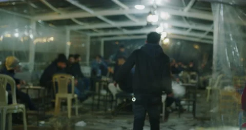 Traditional Kurdish Tea Shop During a Ra... | Stock Video | Pond5