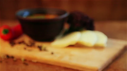 Traditional national dish first. Image o... | Stock Video | Pond5