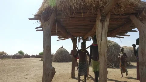 Traditional nyangatom and toposa tribes ... | Stock Video | Pond5