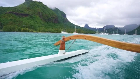 Polynesian Canoe Stock Video Footage | Royalty Free Polynesian Canoe ...