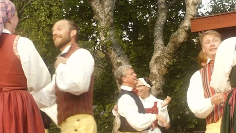 A Traditional Swedish Folk Dance Slow Mo... | Stock Video | Pond5