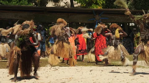Traditional tribal dance in New Caledoni... | Stock Video | Pond5
