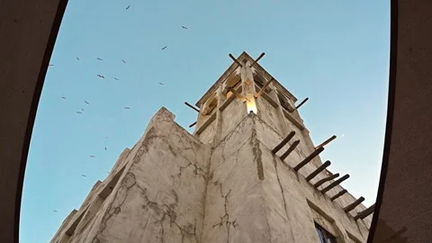 Traditional wind tower on the old tradit... | Stock Video | Pond5