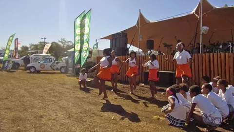 Traditional Xhosa dancers performing at ... | Stock Video | Pond5