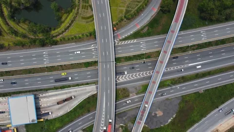 Traffic Overlap Stock Footage ~ Royalty Free Stock Videos | Pond5