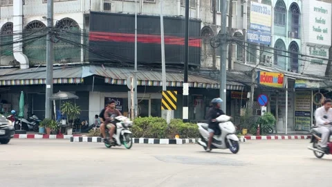 Traffic at intersections with traffic li... | Stock Video | Pond5