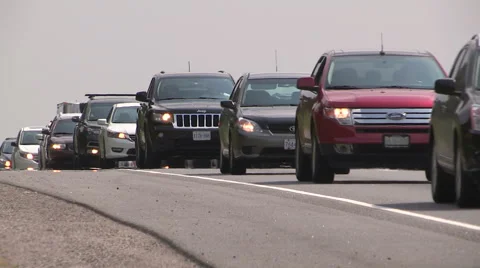 Highway Traffic Jam Stock Footage ~ Royalty Free Stock Videos | Pond5