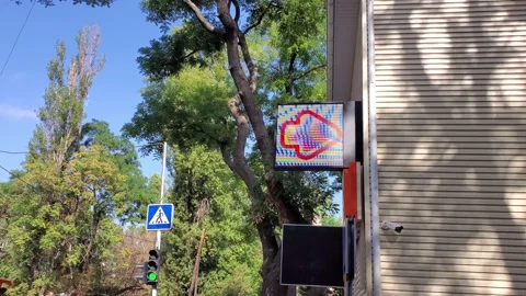 Traffic light and blinking red arrow sig... | Stock Video | Pond5