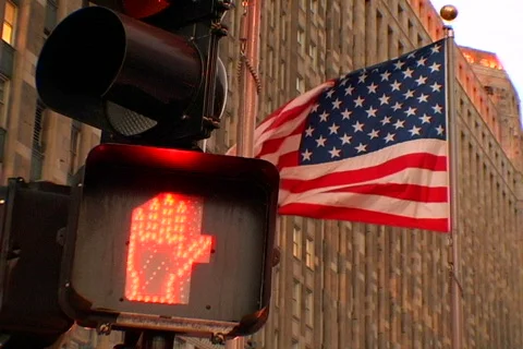 traffic light flag 1 | Stock Video | Pond5